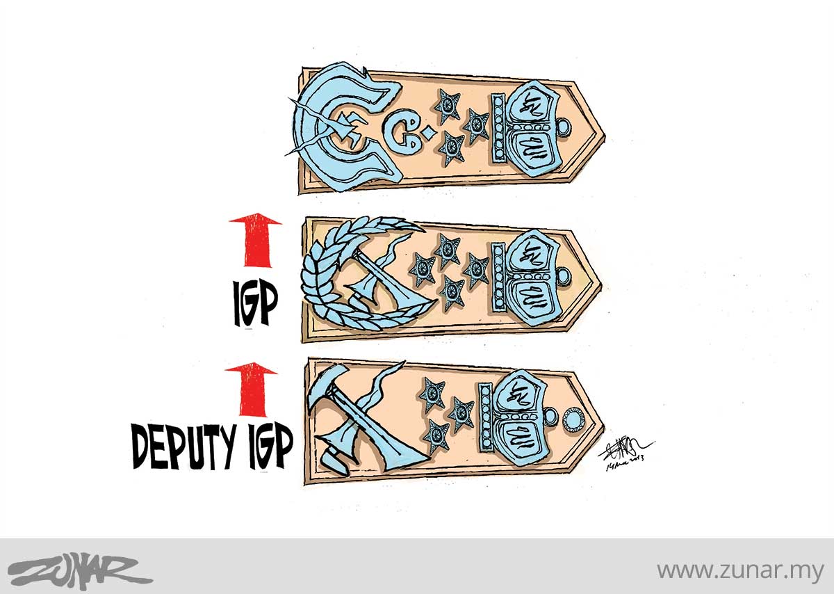 PDRM Rank - Zunar Cartoonist