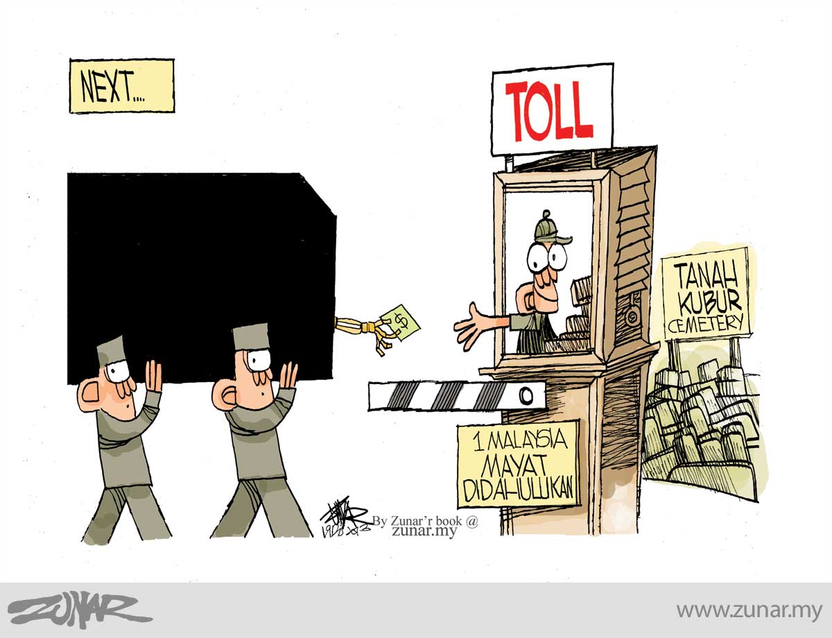 Toll Kubur - Zunar Cartoonist
