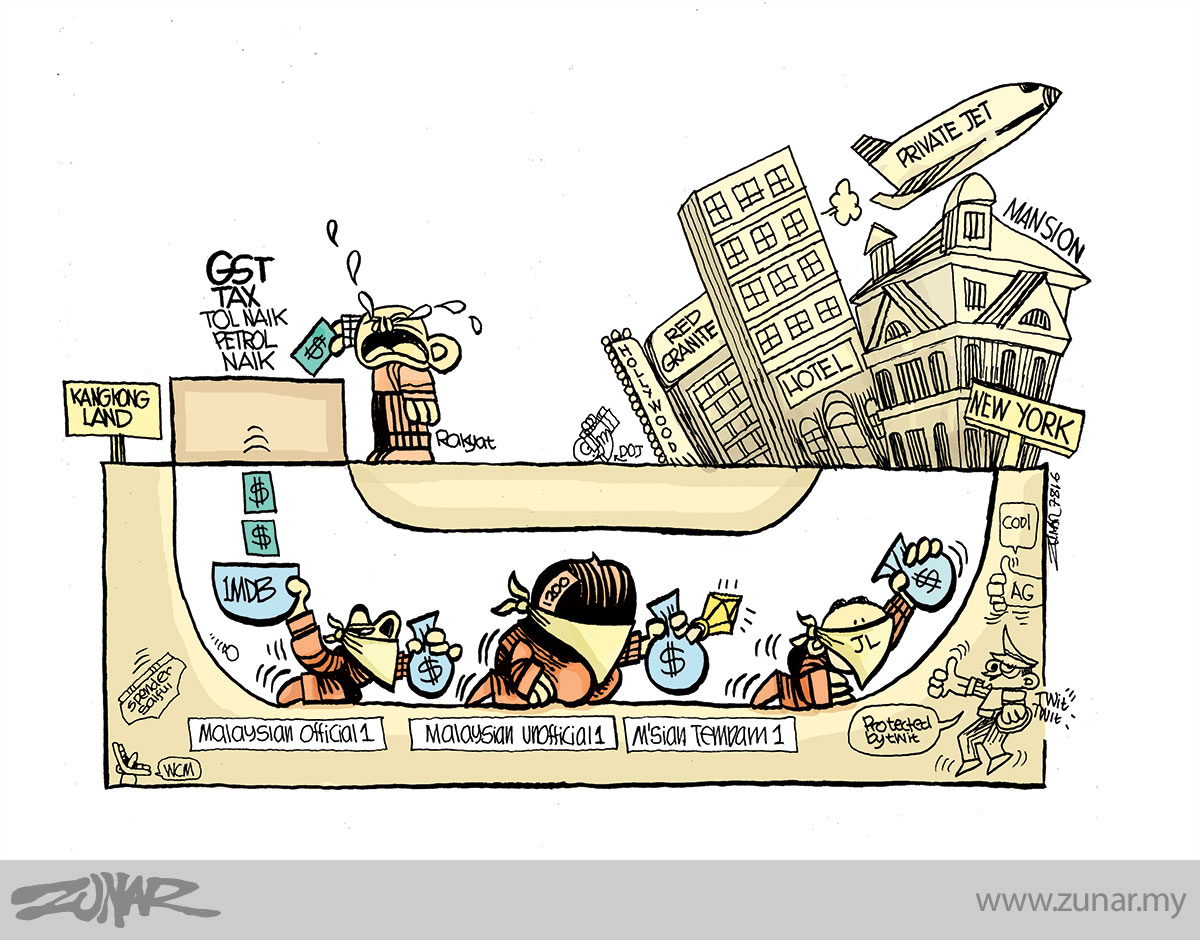1MDB NEW YORK - Zunar Cartoonist