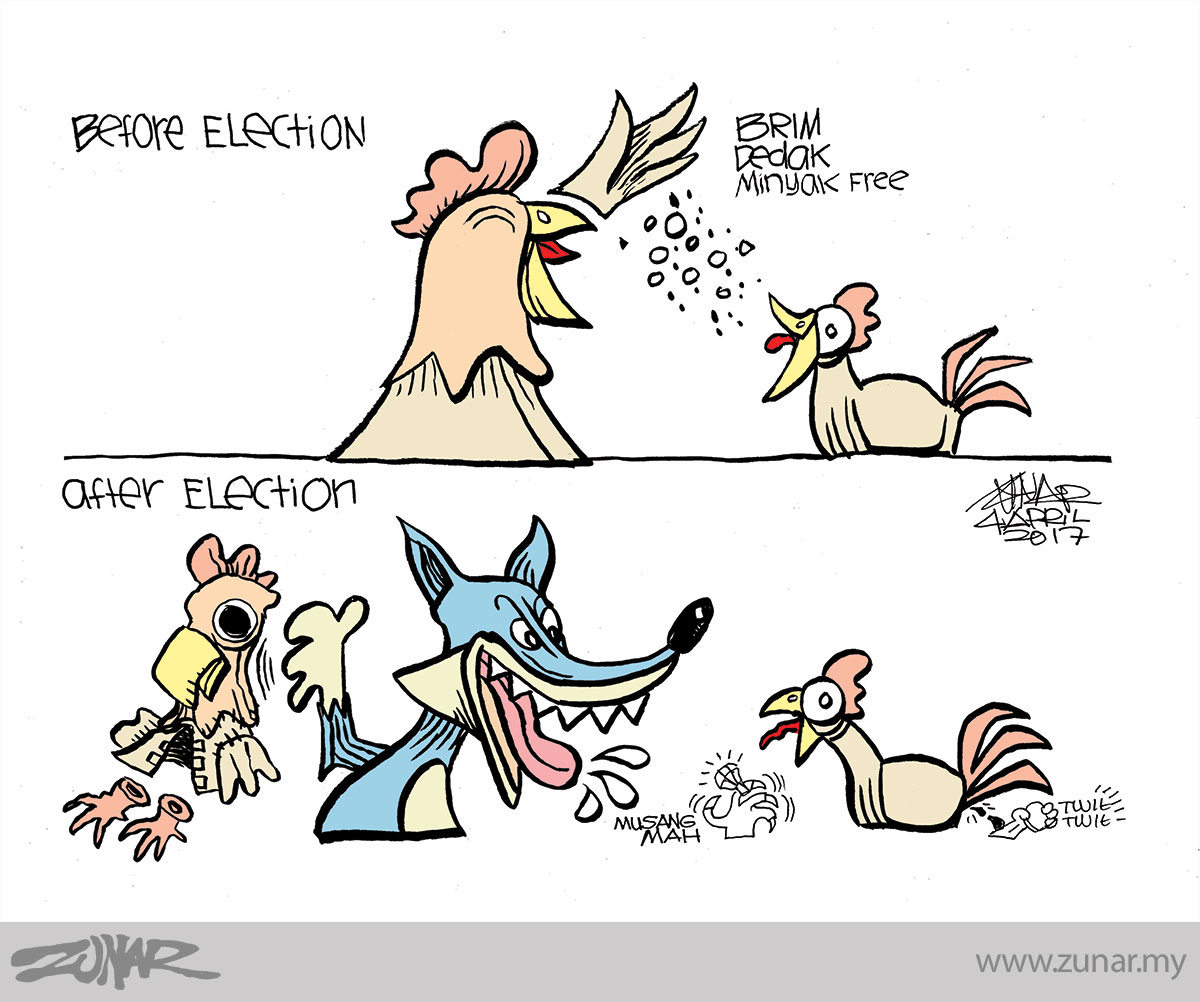 Before After - Zunar Cartoonist